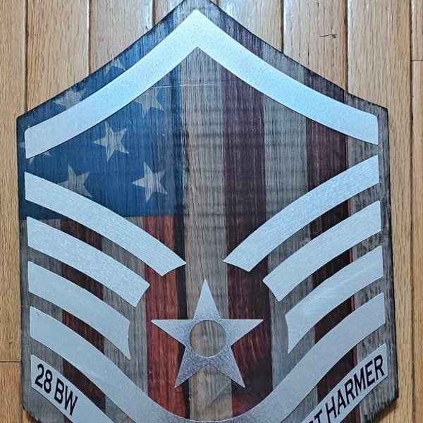 Wood and Metal US Army Rank Stripes Wall Plaque ~ Free Shipping - Etsy
