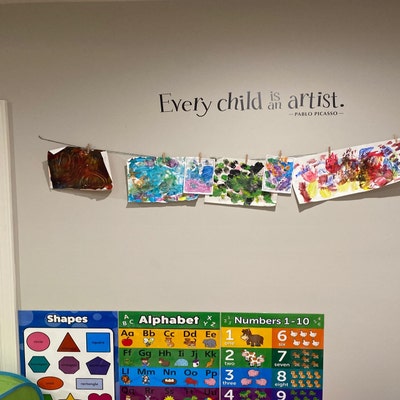 Every Child is an Artist Wall Decal Children Artwork Display Vinyl ...