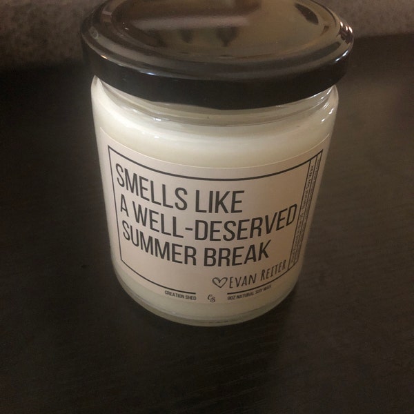Personalized Funny Teacher Gift, Smells Like a Well Deserved Summer ...