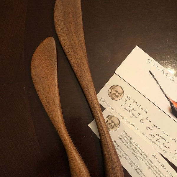 Traditional Spatula - Left or Right Hand Stirring Utensil - Wood ...