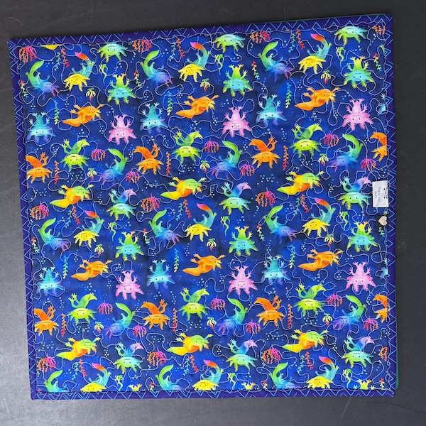 Cute Axolotl Salamanders Fabric - Timeless Treasures - 100% Cotton ...