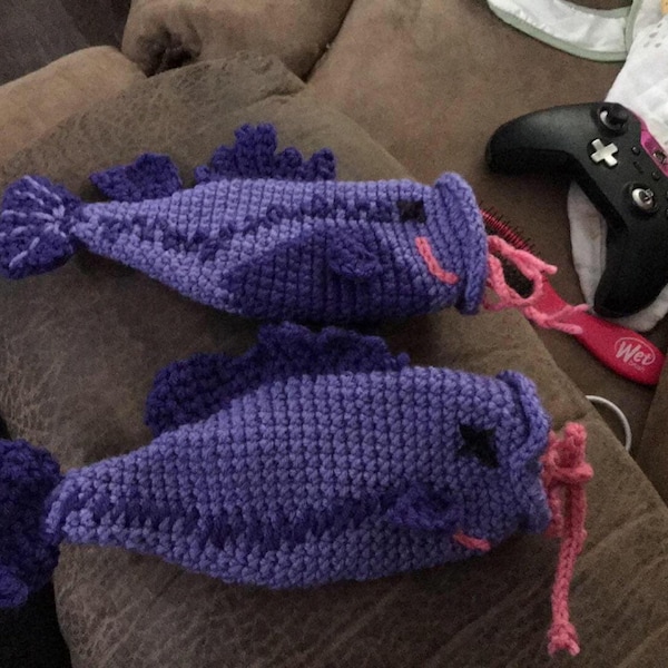 PDF Largemouth Bass Fish Crochet Pattern: Pouch, Bag, Stuffy, Wine or ...