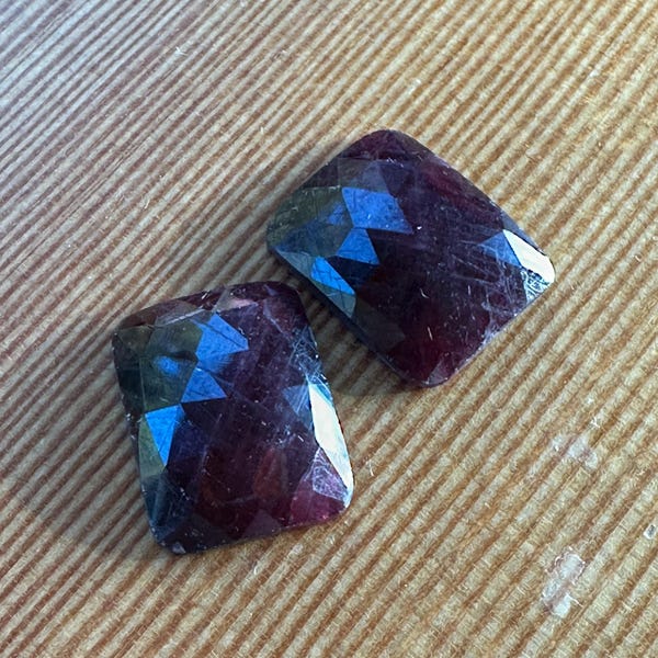 AAA Quality Ruby Gemstone Emerald Cut, Loose Gemstone for Jewelry ...