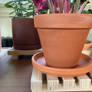 Solid Round Oak Wood Plant Stand, Display Stand, Mini Stool - Etsy