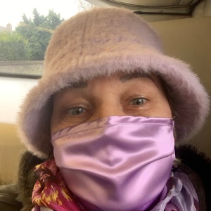 LUX TRIPLE LAYER Face Mask. Adjustable Luxury Face Mask. Sewn | Etsy UK