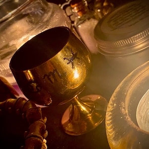Brass Chalice-mini Chalice-travel Altar Chalice-your Choice Between 2 ...