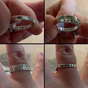 St. Raphael the Archangel Heals Me' hand Stamped Ring | Etsy