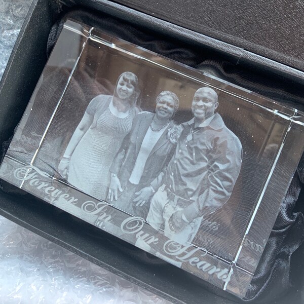 3D Brick (landscape) Crystal, Laser Engraved With Your Custom Photo by ...