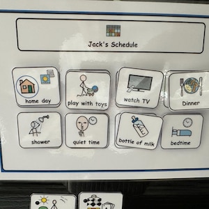 Weekly Schedule Planner Routine Daily Visual Timetable Visual Aid for ...