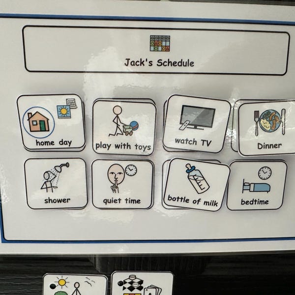 Schedule Chart and 40 (larger) Symbols for a Nursery/playgroup/pre ...