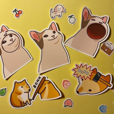 BONK Dog Meme Stickers - Etsy