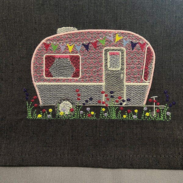Sketch Caravan Machine Embroidery Design Set, Embroidery Machine ...