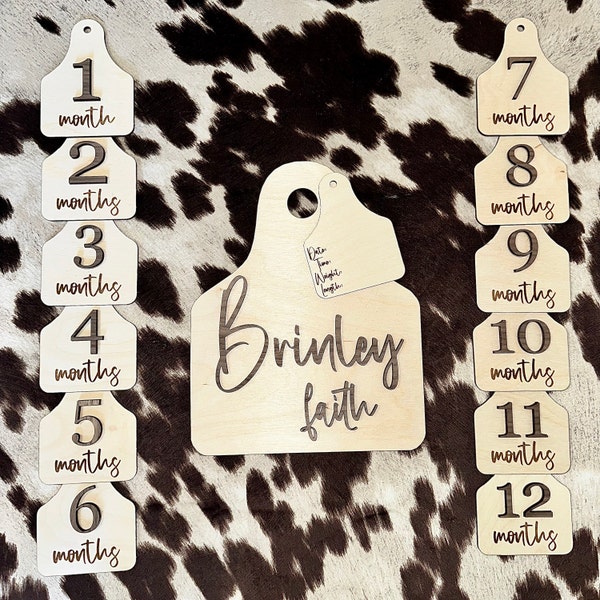 Baby Milestones | Ear Tag Milestones | Western Month Milestones ...