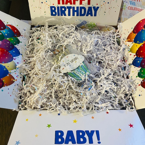 Birthday Care Package With Name / Custom Birthday Box for Friend ...