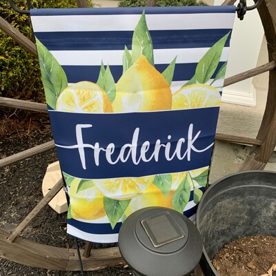 Personalized Garden Flag-welcome Lemon Garden Flag-welcome Flag ...