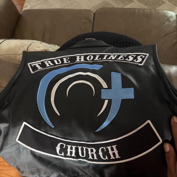 CUSTOMIZED Motorcycle Club Leather Vest With Extenders - Personalized ...