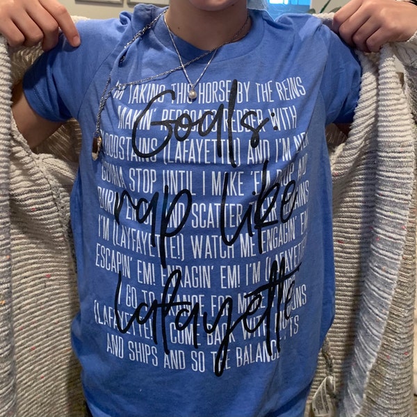 Hamilton Kids Shirt - Rap Like Lafayette - Hamilton Quote - Hamilton ...