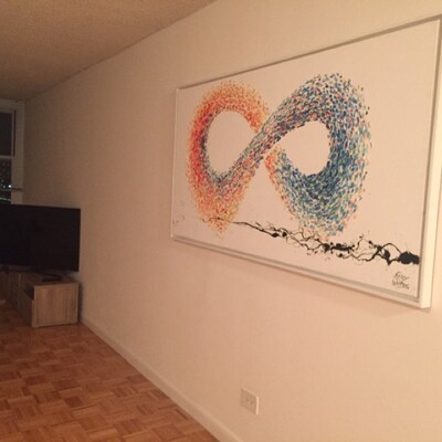 Abstract Painting 67 Infinity Symbol Original Abstract Oil Painting ...