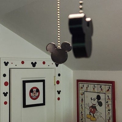 Mickey Mouse Ceiling Fan Pull Disney Bedroom Disney Home Decor - Etsy