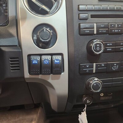 1998-2005 Ford Excursion F250/F350 Rocker Switch Mount Panel switches ...