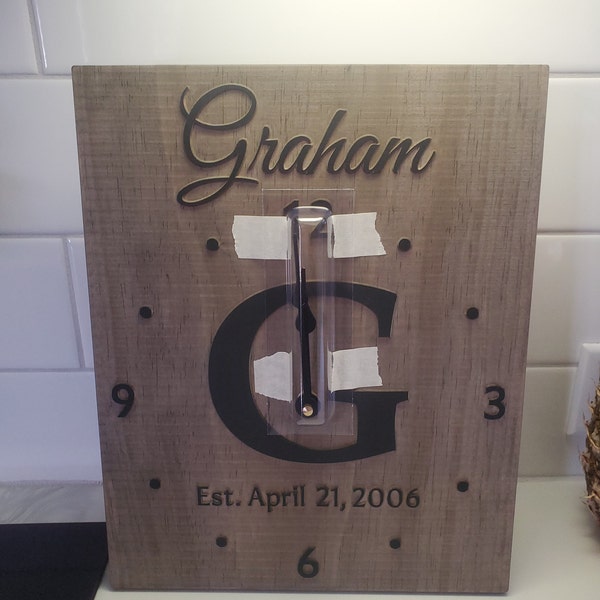 11 Inch Personalized Retirement Clock. Great Retiree Gift for Dad, Mom ...