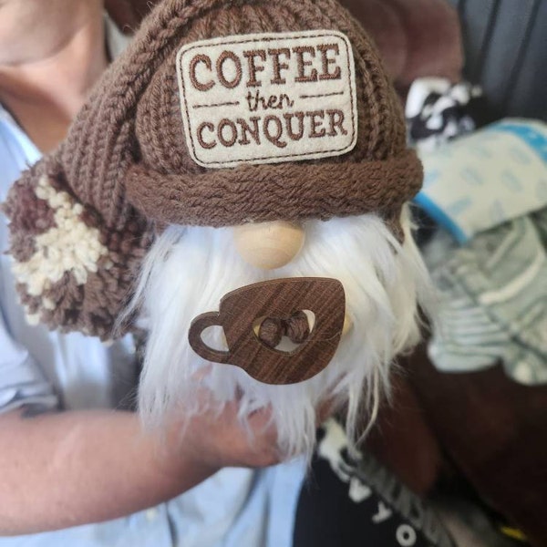 Coffee Gnome, Morning Gnome, Coffee Then Conquer Gnome, Bar Gnome ...