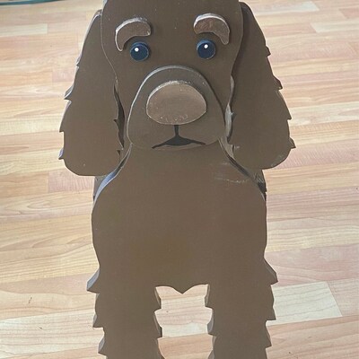 Pattern for Cutting Wood Planter Cocker Spaniel Dog, for Band Saw or ...