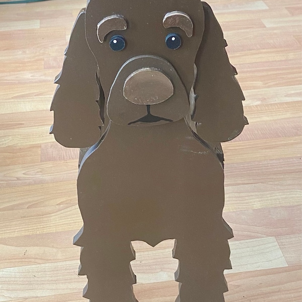 Pattern for Cutting Wood Planter Cocker Spaniel Dog, for Band Saw or ...