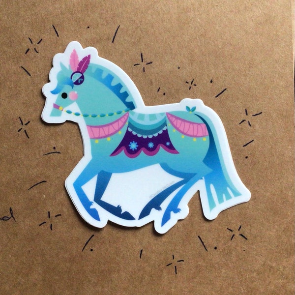 FULL SET of Carousel Horses Die Cut Stickers by Candice of Piq Design ...