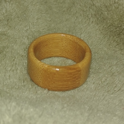 Bamboo Wood Ring Solid Wood Men's or Women's Stunning - Etsy