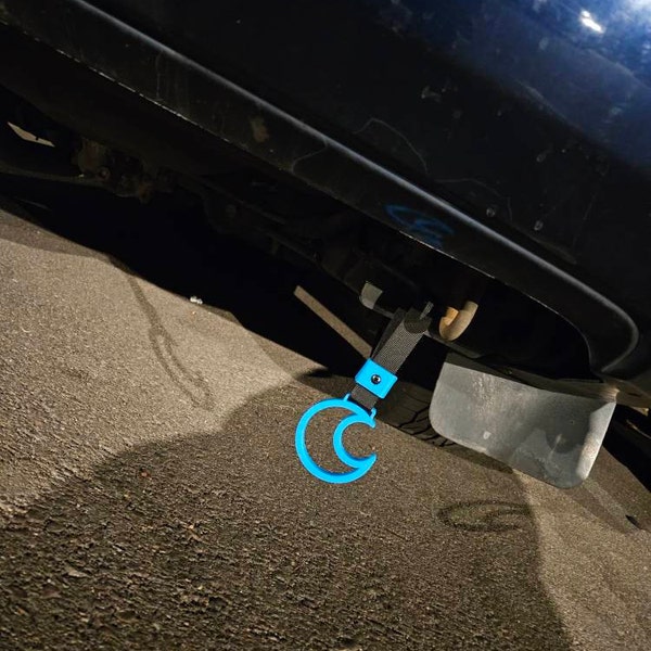 Crescent Moon Tsurikawa – JDM Drift Charm, Cute Car Handle, JDM ...