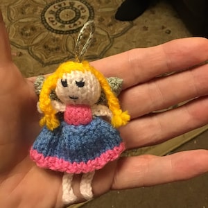 10 TINY FAIRIES Toy Knitting Pattern, 4 10cm Fairy Knitting Pattern ...