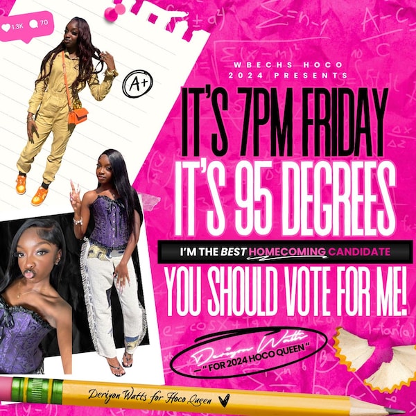 Homecoming Flyer, Homecoming Flyer Template, HOCO Flyer, Homecoming ...