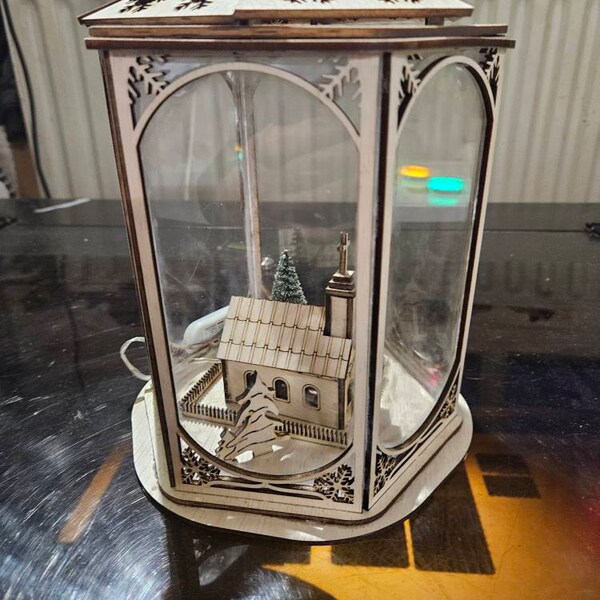 Christmas Lantern "church" Lasercut File - Lightburn, SVG, DXF - Etsy UK