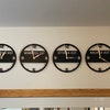 Time Zone Wall Clock City/state/country Sign World Clock - Etsy