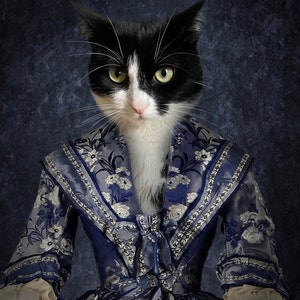 Custom Pet Portrait in Suit . Custom Dog Portrait in Suit . - Etsy