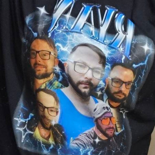 Custom Bootleg Rap Tee, Shirt With Face Photo, Bachelor Party Tshirt ...