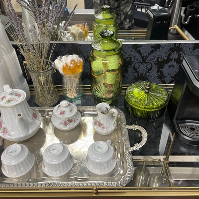 Vintage Pyrex Corningware Clear Glass Gold Atomic Starburst Coffee Pot ...