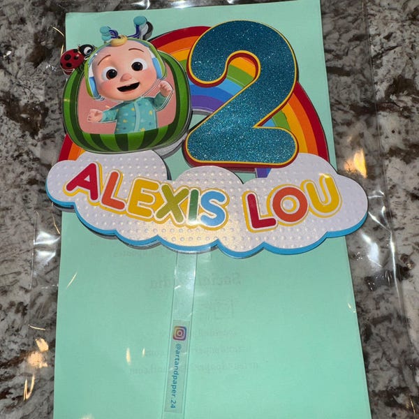 Cc-melon Cake Topper, Cc-melon Shaker Topper, Cc-melon Cake Shaker ...