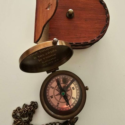 Engraved Compass, Father's Day Gift, Gift for Dad, Anniversary Gift ...