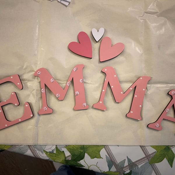 Wooden Name Sign, Wooden Letters, Name Sign, Nursery Letters ...