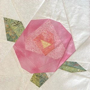 Rose Foundation Paper Piecing Pattern - Etsy