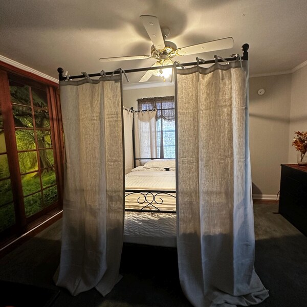 Custom Bed Canopy With Tie Top | Canopy Over the Bed | Custom Bed ...