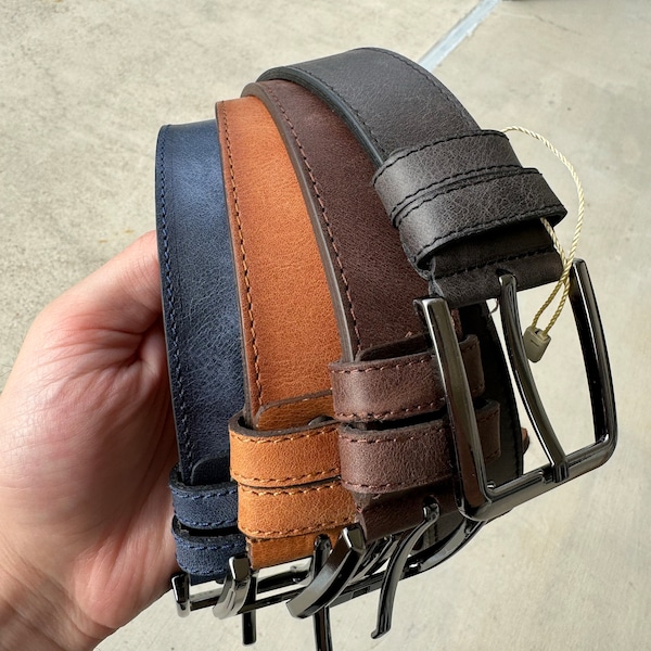 Personalized Handmade Belt for Dad, Valentines Day Gift for Him, Gift ...