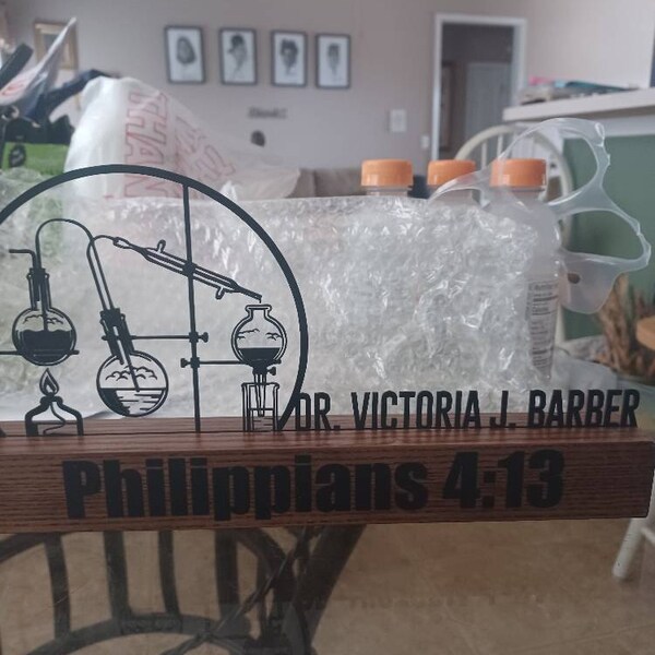 Custom Excavator Desk Name Plate Wedge, Personalized Nameplate Office ...