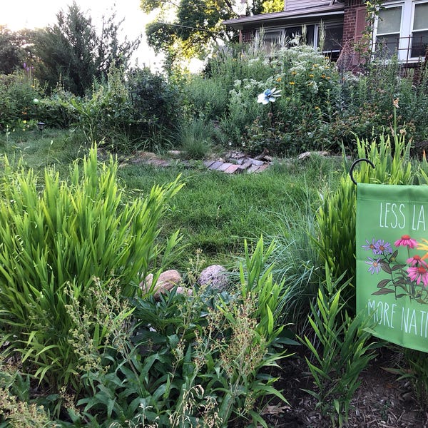 Native Plant Pollinator Garden Flag Sign, Native Pollinator Sign Flag ...