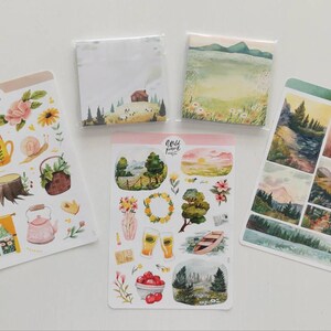 Sticker Sheet Summer in Nature Paper Sticker Sheet, Cute Stickers ...