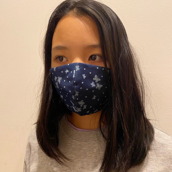 DENIM 3D Fitted Face Mask, Reusable Face Mask Australia, Cotton ...