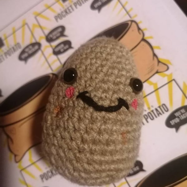 PRINTABLE Pocket Potato Tags + Labels + Crochet Pattern INCLUDED - PDF ...