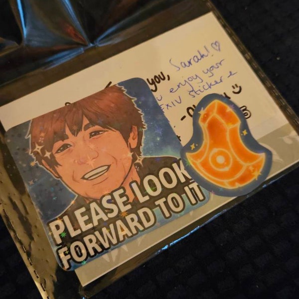 Final Fantasy XIV Yoshi-p Meme Sticker - Naoki Yoshida "please Look ...